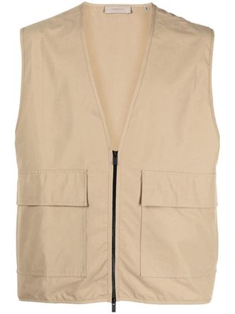 Fear of God d&eacute;bardeur zipp&eacute; &agrave; patch logo - Vert