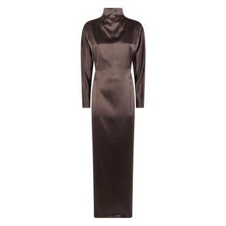 Max Mara Spuma Long Dress - - Dresses - Damen - Braun - S