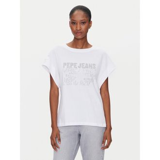 Pepe Jeans London T-Shirt Lira PL505996 Wei&szlig; Regular Fit