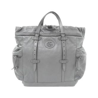 Gucci Sac cabas en cuir Pre-owned - Femme - Pre-owned - Gris - Taille: ONE Size