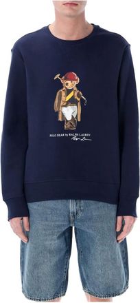 Polo Ralph Lauren Homme, Sweatshirts et sweats &agrave; capuche, Bleu, Taille: XL Bear Crewneck