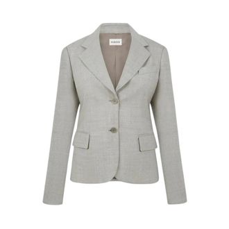 P.A.R.O.S.H. Grauer Wollblazer Lille mit Knopfverschluss - - Jackets - Damen - Grau - L