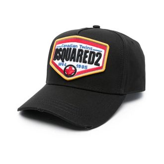 Dsquared2 Homme, Accessoires, Noir, Taille: ONE Size Logo Patch Baseball Cap