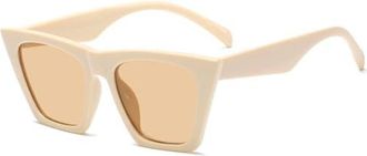Generic Lunettes De Soleil À Monture Large For Hommes Et Femmes, Idéales For La Conduite En Vacances Ou Plein Air(Beige)