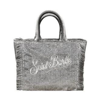 MC2 Saint Barth Vanity Mini Samt Handtasche - - Bags - Damen - Grau - ONE SIZE