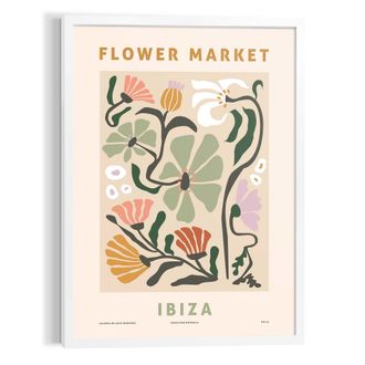 Reinders Gerahmtes Bild, Flower Market - Ibiza, K&uuml;che, Bilder, Wanddeko, Room Decor, MDF, Mehrfarbig, 70 x 50