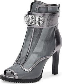 Karl Lagerfeld Femme Blayze Fashion Bootie Botte Tendance, Argenté, 38 EU