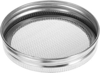 Yarnow Bio-keimglas-set 2 Edelstahldeckel Keimsieb Für Gläser Leicht Zu Reinigen