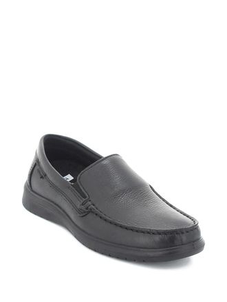 Ara mocassins en cuir &agrave; design &agrave; enfiler - 01 BLACK