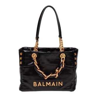Balmain Femme, Sacs, Noir, Taille: ONE Size 1945 Soft Cabas Small