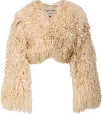 VSP Vsp, Femme, Vestes, Beige, Taille: 38 FR Deborah Shearling Jacket