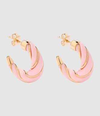 Aur&eacute;lie Bidermann Boucles doreilles Diana Baby Pink
