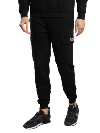 Emporio Armani Jogginghose Mit Logo In Normaler Passform, Schwarz