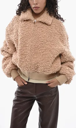 Stella McCartney Bomber with Boucl&eacute; Pattern Stella McCartney