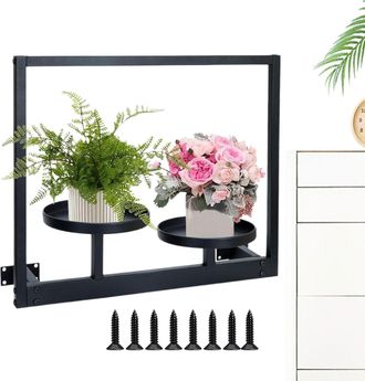 Generico Schwimmende Regale für Pflanzen, Pflanzenständer zur Dekoration, Organizer für den Innenbereich, Wohnzimmer, Apartment, Balkon, Terrasse, Garten, Schl