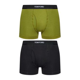 Tom Ford Homme, Sous-v&ecirc;tements, Multicolore, Taille: XS Boxer Coton Coupe Ajust&eacute;e Lot de Deux