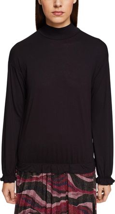 Esprit Damen 122CC1K312 T-Shirt, 001/BLACK, S