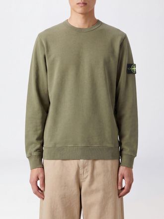 Stone Island Sweat-shirt col rond en jersey de coton avec patch logo Compass
