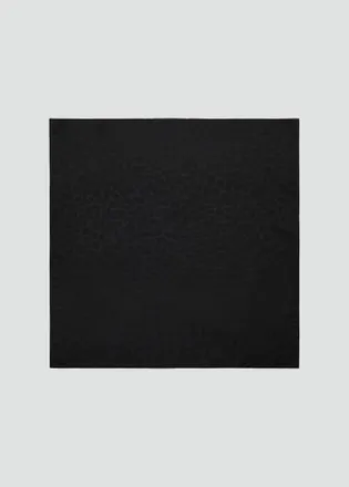 Mango Foulard jacquard animal noir - Femme - Taille unique - MANGO