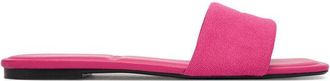 Calvin Klein Pantoletten Square Flat Sndl Canvas Hw HW0HW03129 Rosa