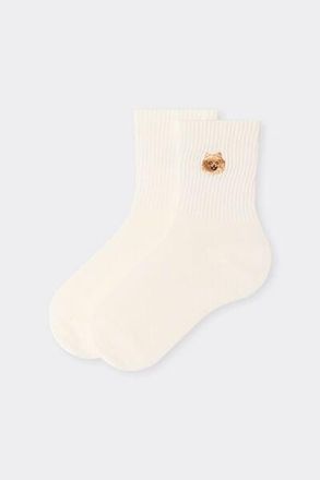Calzedonia Socken Mit Hundemotiv Wei&szlig;