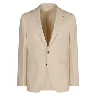 Tagliatore Leinenblazer - - Jackets - Herren - Beige - XL