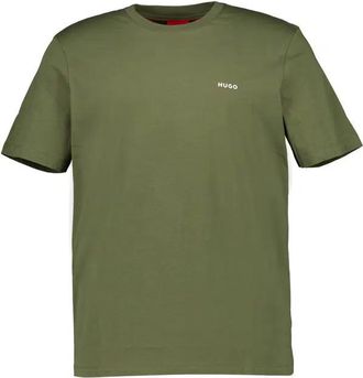 HUGO BOSS Herren T-Shirt gr&uuml;n Baumwolle