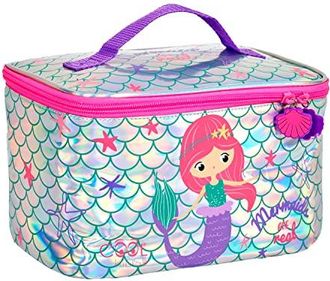 Perletti Lunchbox Fille avec Licorne Sir&egrave;ne - Lunch Box Enfant Fillette 3 4 5 6 Ans Ecole Primaire Maternelle - Sac Repas Isotherme Lavable pour Camping Pique 