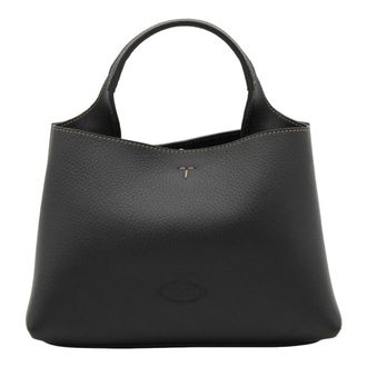 Tod's Tods Hobo Bags - Structured Handbag With And Textured Surface - Gr. unisize - in Schwarz - f&uuml;r Damen