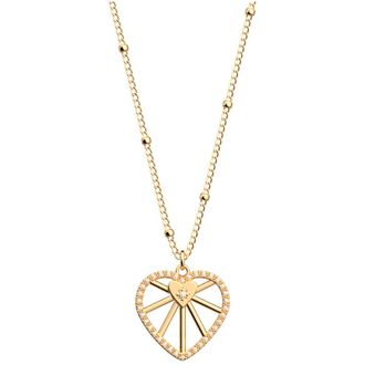 Les Georgettes Collier Coeur celeste