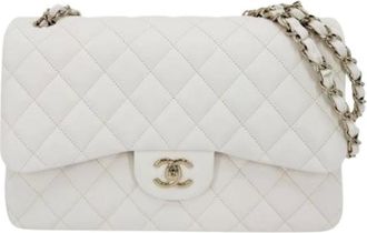 Chanel Sac bandouli&egrave;re Matelass&eacute; Pre-owned - Femme - Pre-owned - Blanc - Taille: ONE Size
