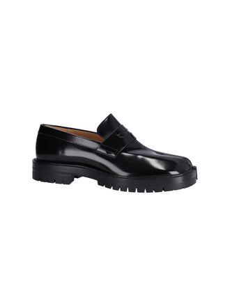 Maison Margiela Mens Flat Shoes Black Upper: Bovine Leather