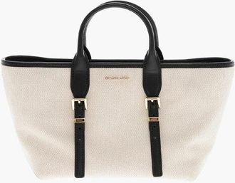 Michael Kors MICHAEL Fabric Tote Bag with Leather Trims size Unica