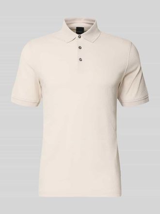 Bugatti Slim Fit Poloshirt mit Strukturmuster