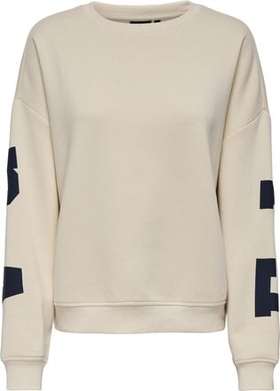 Only Damen Sweatshirt ONLSWEAT L/S Back/Sleeve Print - Regular Fit, Gr&ouml;&szlig;e:XS, Farbe:15356793 Birch Night Sky Florida Print