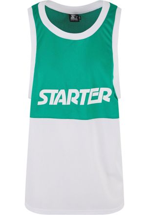 Starter Black Label Herren Starter Split Mesh Tank Top c.Green/White, L/XL