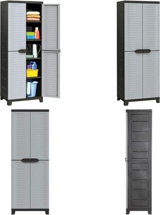 vidaXL Vidaxl - Armoire en plastique 65x45x181 cm - Meuble De Rangement - Armoire - Placard - Rangement Intérieur - Organisation - Home & Living
