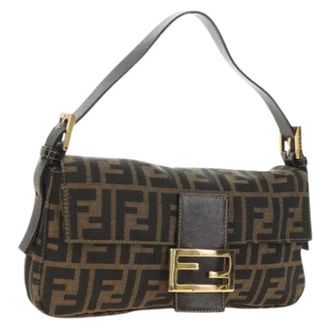 Fendi Pre-owned Vintage Zucca Canvas Shoulder Bag - - Pre-owned - Damen - Braun - ONE SIZE