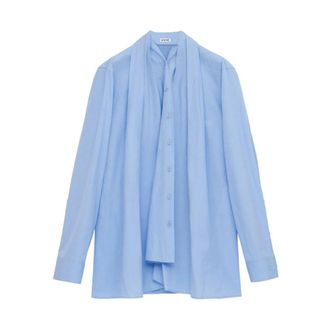 Loewe Cotton Shirt - - Blouses & Shirts - Damen - Blau - S
