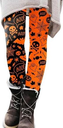 Generic Legging 2025 pour femme - Leggings dHalloween extensibles imprim&eacute;s pour le travail, Orange, XXL