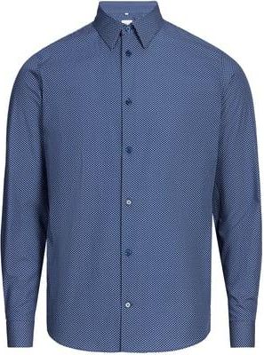 Au Printemps Paris Chemise slim imprim&eacute;e en coton