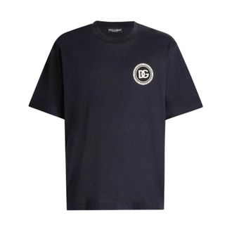 Dolce & Gabbana Homme, Tops, Bleu, Taille: L T-Chemises