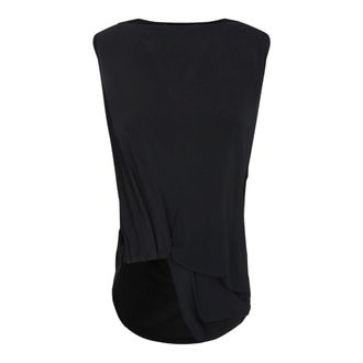Jacquemus Femme, Tops, Noir, Taille: 40 FR Haut Noir Sans Manches Drap&eacute;