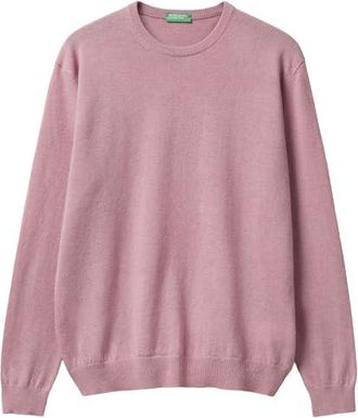 Benetton Maglia G/C M/L 1002u1g34 Sweater, Rose, Large Homme