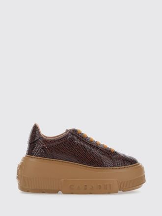 Casadei Baskets plateforme Nexus en cuir &agrave; imprim&eacute; python