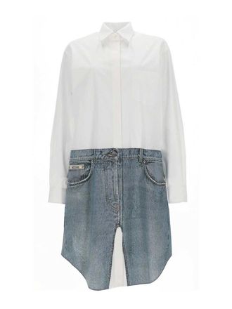 Moschino Maxikleid - Wei&szlig;