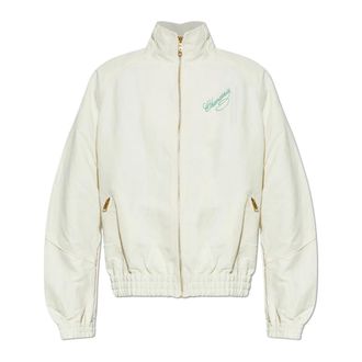 Willy Chavarria Homme, Vestes, Beige, Taille: S Jacket With Embroidered Logo