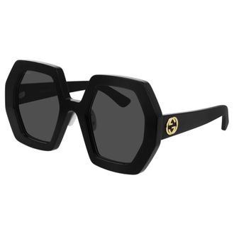 Gucci 55mm Eckige Sonnenbrille - - Accessories - Damen - Schwarzk - 55 MM