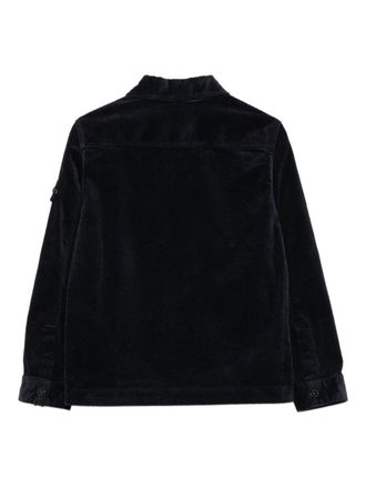 Stone Island Boys Jacket Navy Blue Cotton