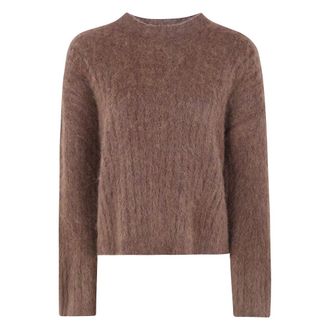 Uma Wang UMA Wang - Pulls &agrave; col rond - Femme - Pulls - Brun - Taille: 40 FR